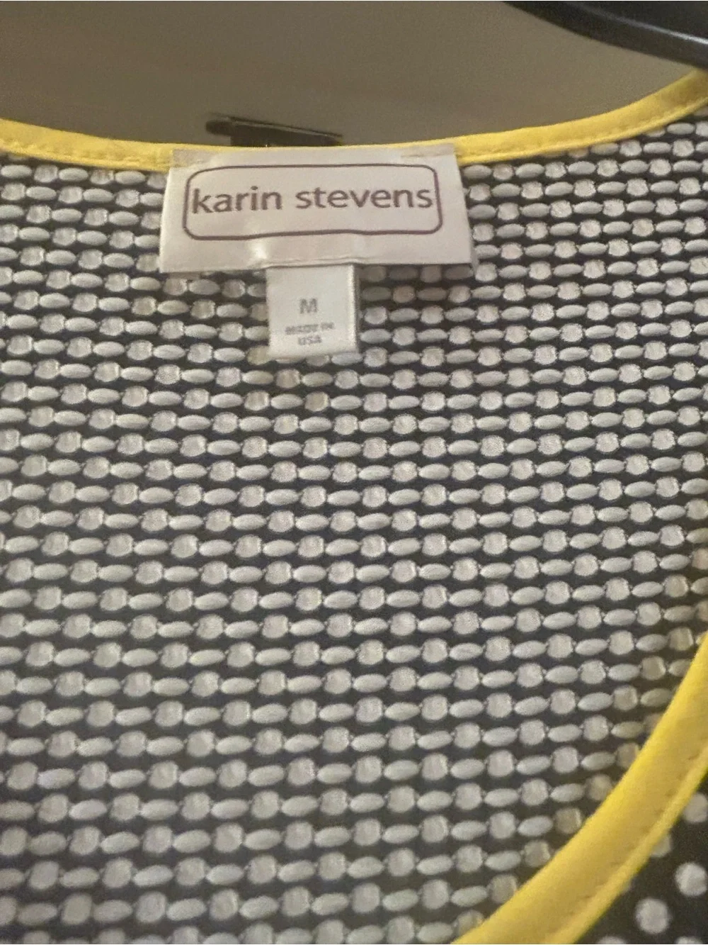 karin stevens | Dresses | Karin Stevens Black And White Polka Dot ...